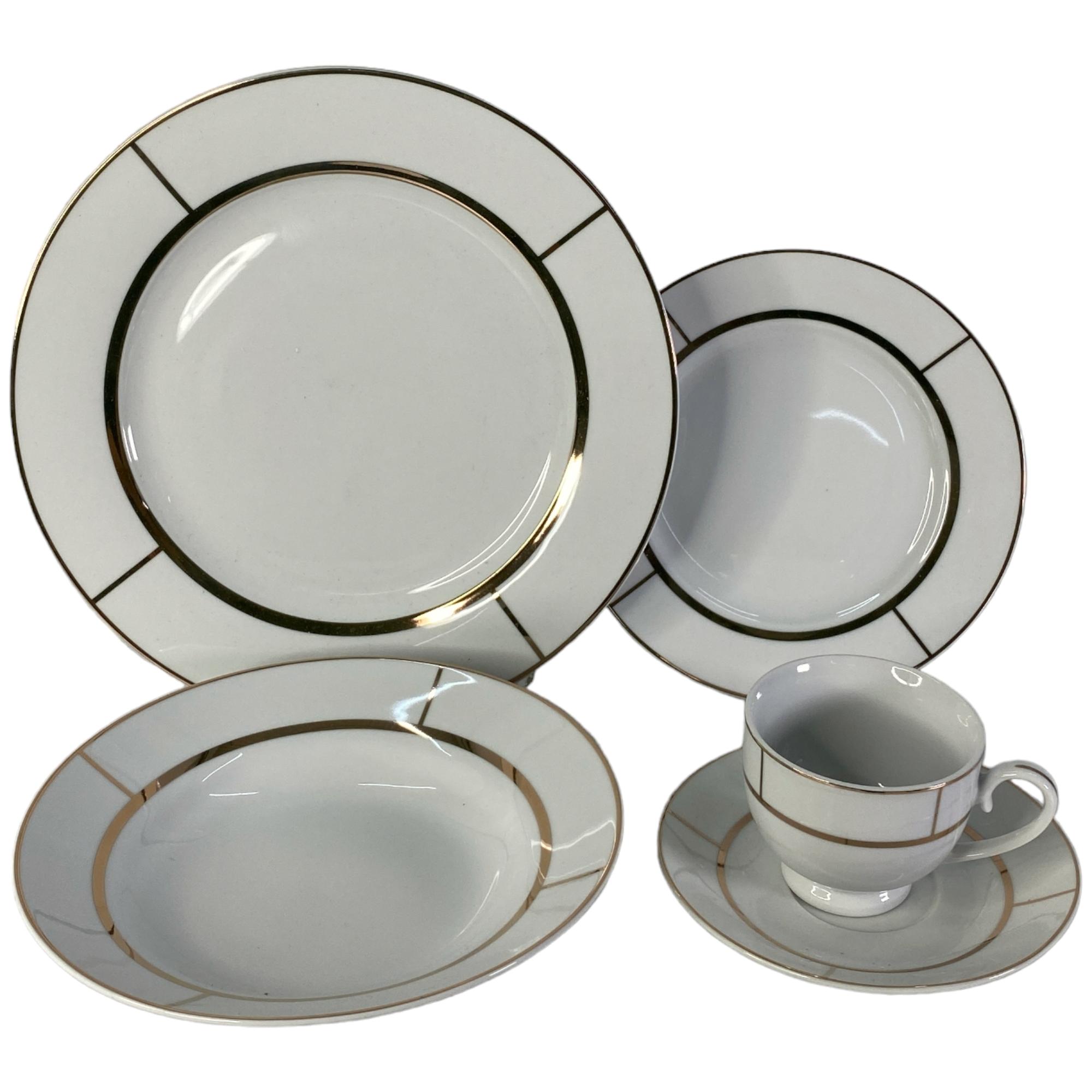 PORCELAIN 20PCS DINNER SET-ROUND SHAPE - Noritex