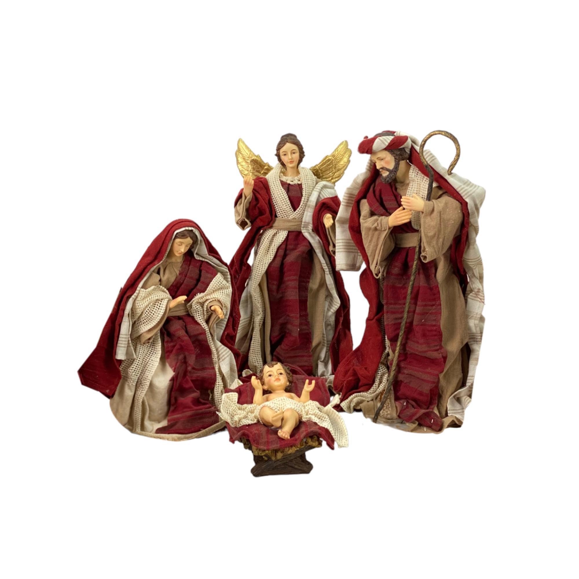 10" FABRIC NATIVITY SET - Noritex
