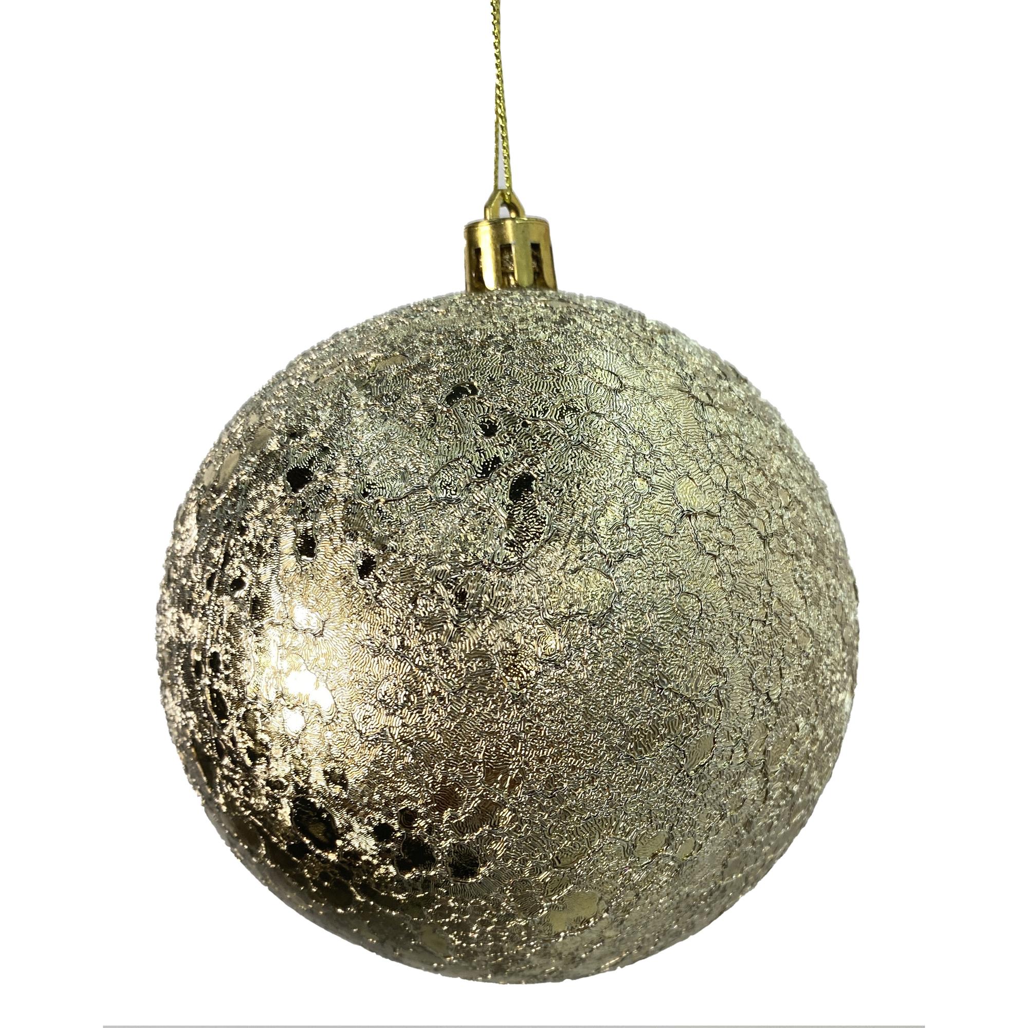 4PCS*10CM PLASTIC BALL IN PVCBOXIN GOLD COLOR - Noritex