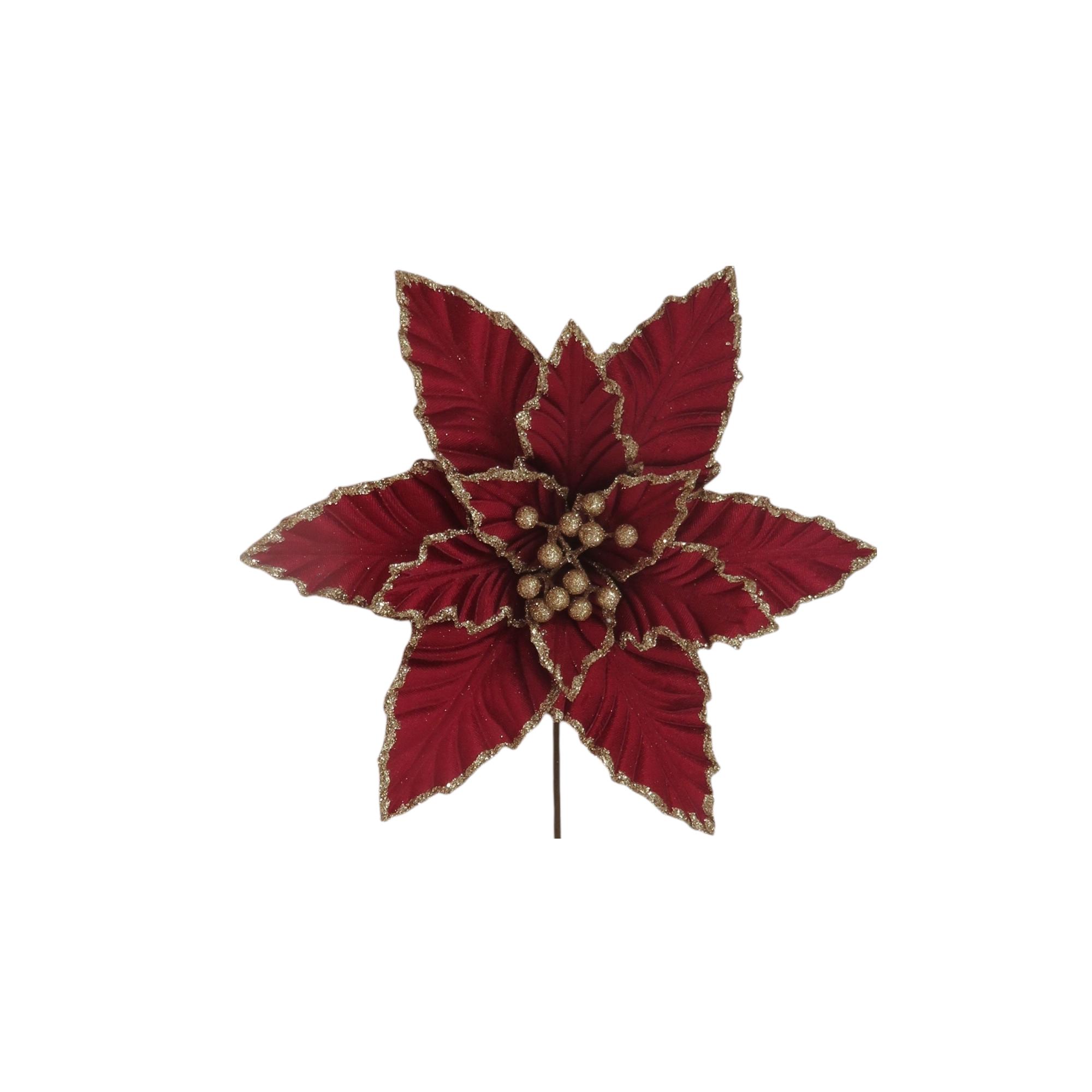 DECORAÇÃO POINSÉTIA 32X32X30CM - Noritex