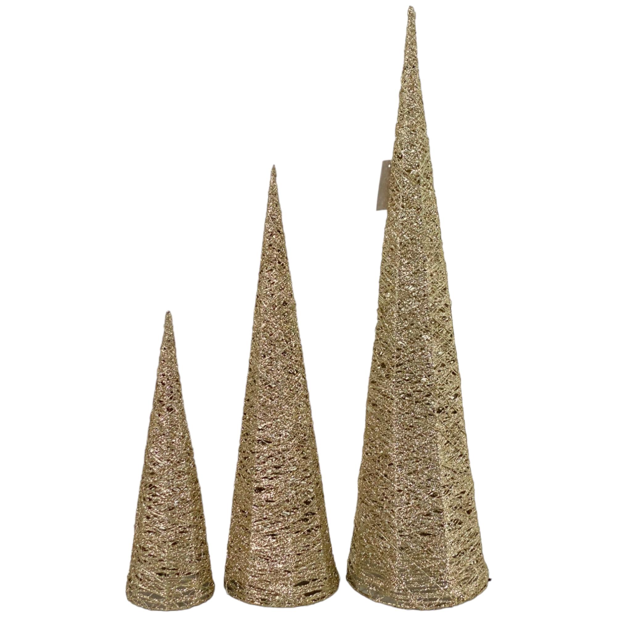 SET OF 3 CONE TREES - Noritex