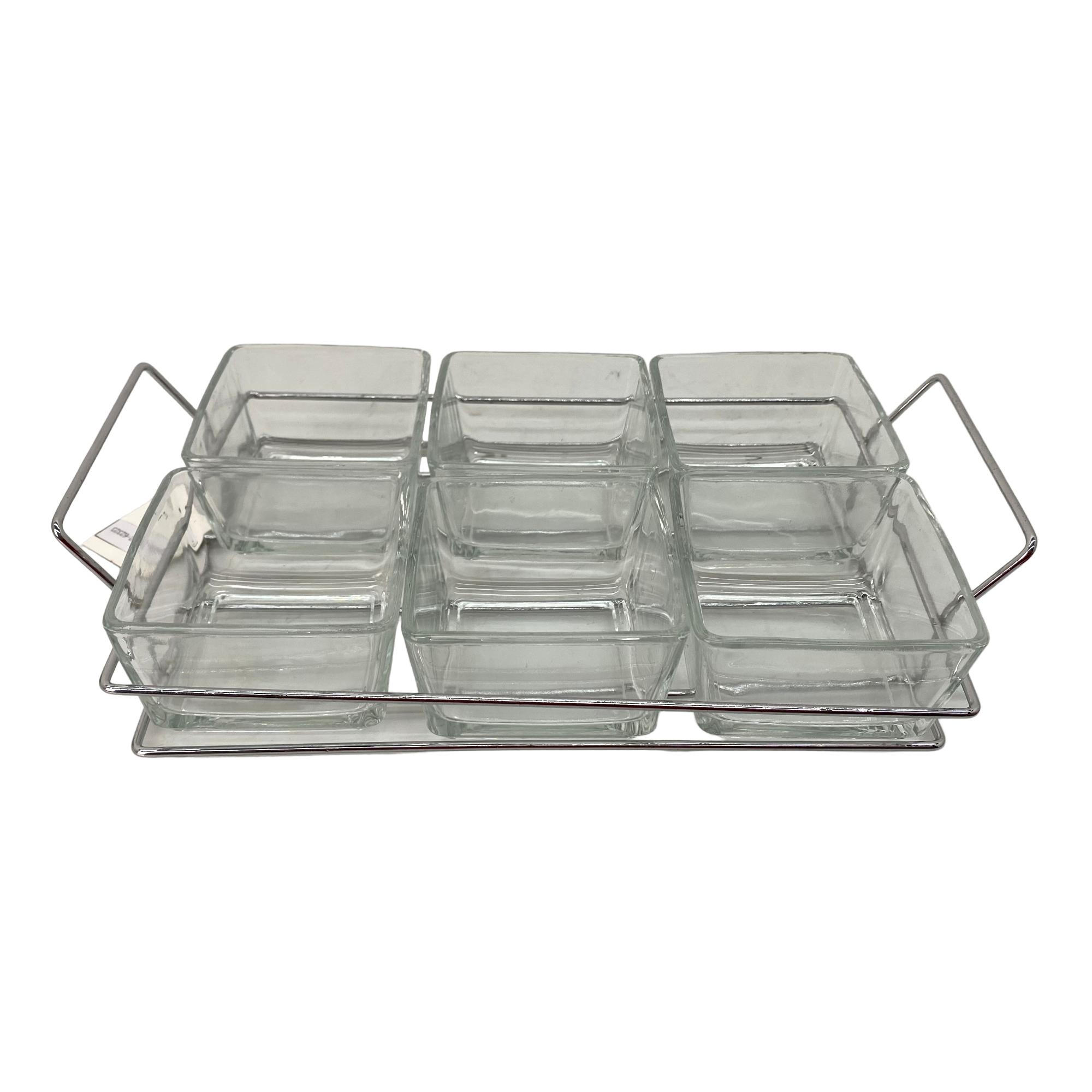 BANDEJA DE KG COM TIGELAS 7PCS 200ML 3 - Noritex