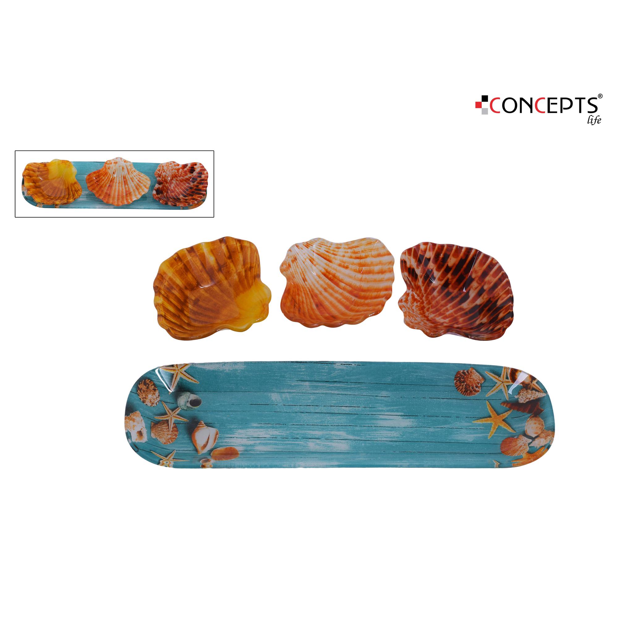 BANDEJA COLORIDA DE 3 UNIDADES DE 10,3X9X3,2 - Noritex