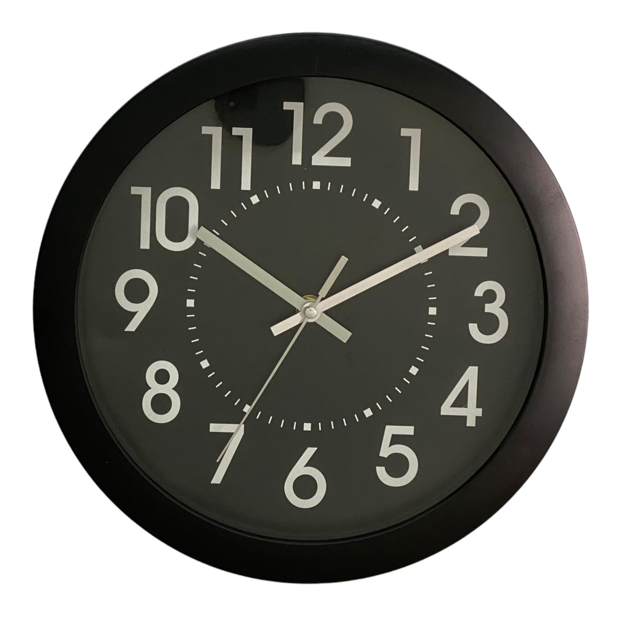 PLASTIC WALL CLOCK ( USE 1PC 1.5VAA NOT INCLUDED) - Noritex