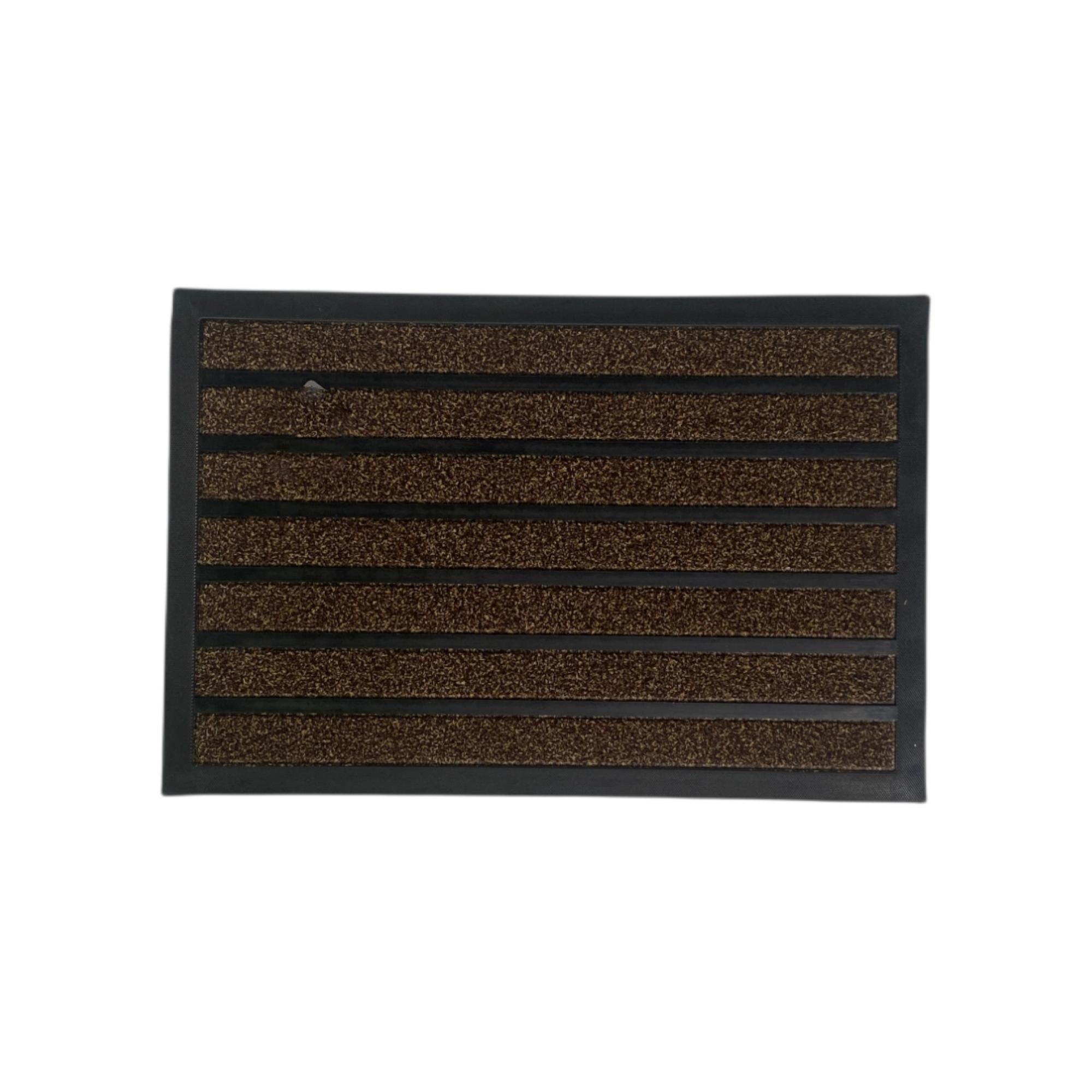 Combinated grass door mat withrubber strips 40x60cm - Noritex