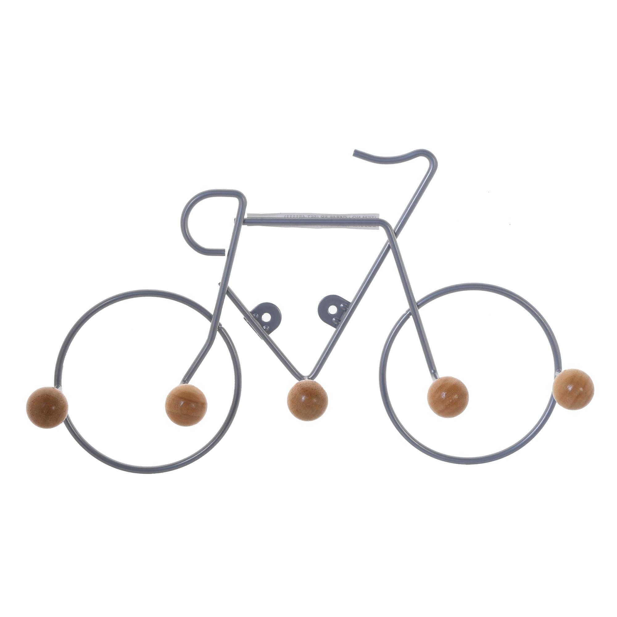 5-HOOK WALL HANGER OVERALL SIZE: 32X8X19 CM H. MADE OF STEEL - Noritex