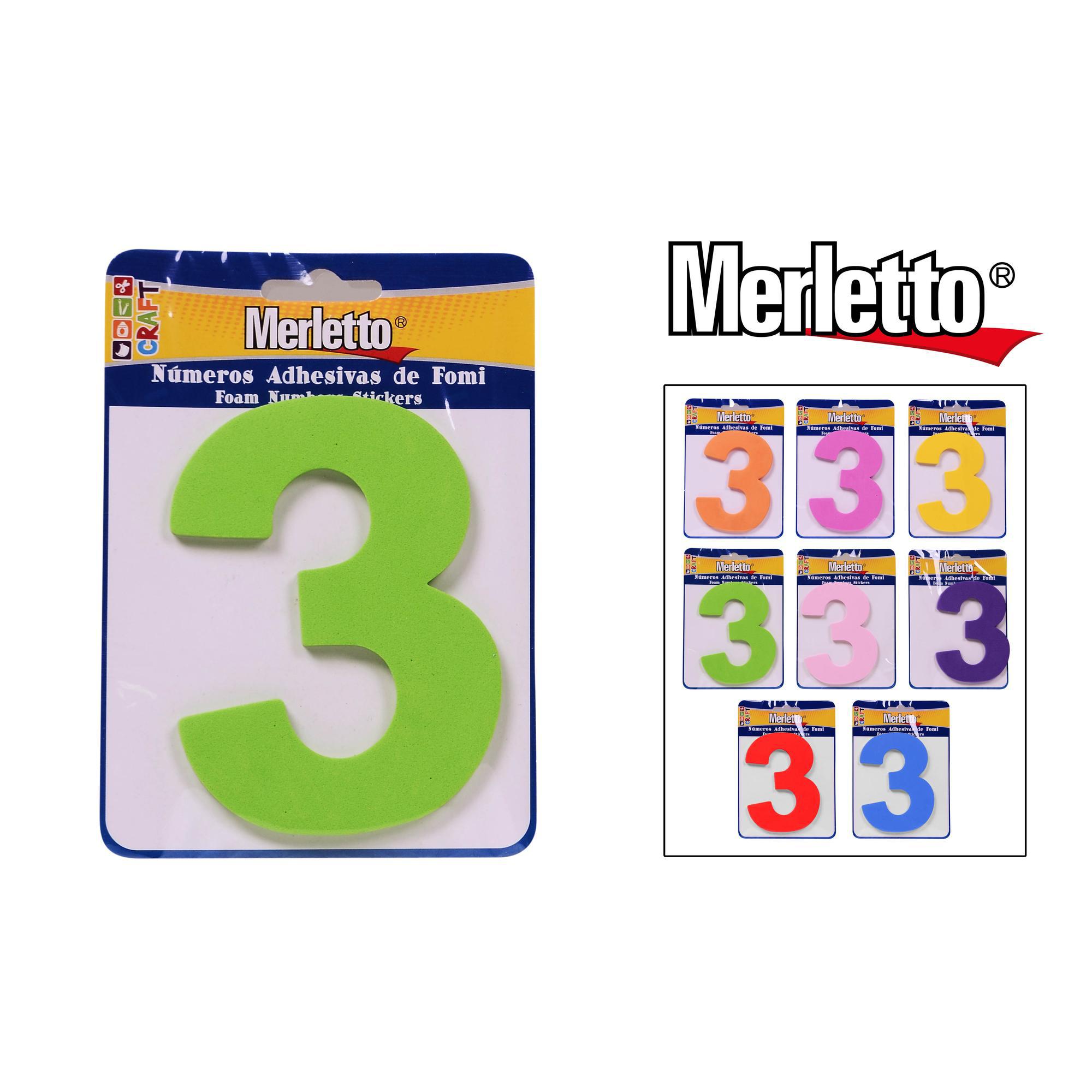 240BAGS/CTN, 1PC FOAM NUMBERS - Noritex