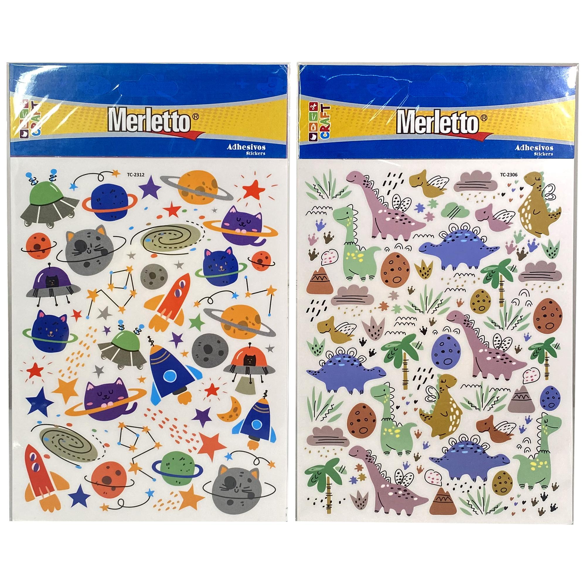 288PCS/CTN 1 SHEET RUB ON TRANSFER STICKERS IN OPP BAG WITH - Noritex